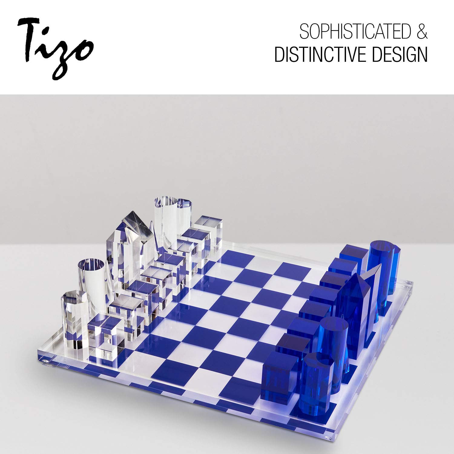 Mua TIZO Design Elegant 17” Lucite Chess Set, Designer Lucite & Acrylic ...