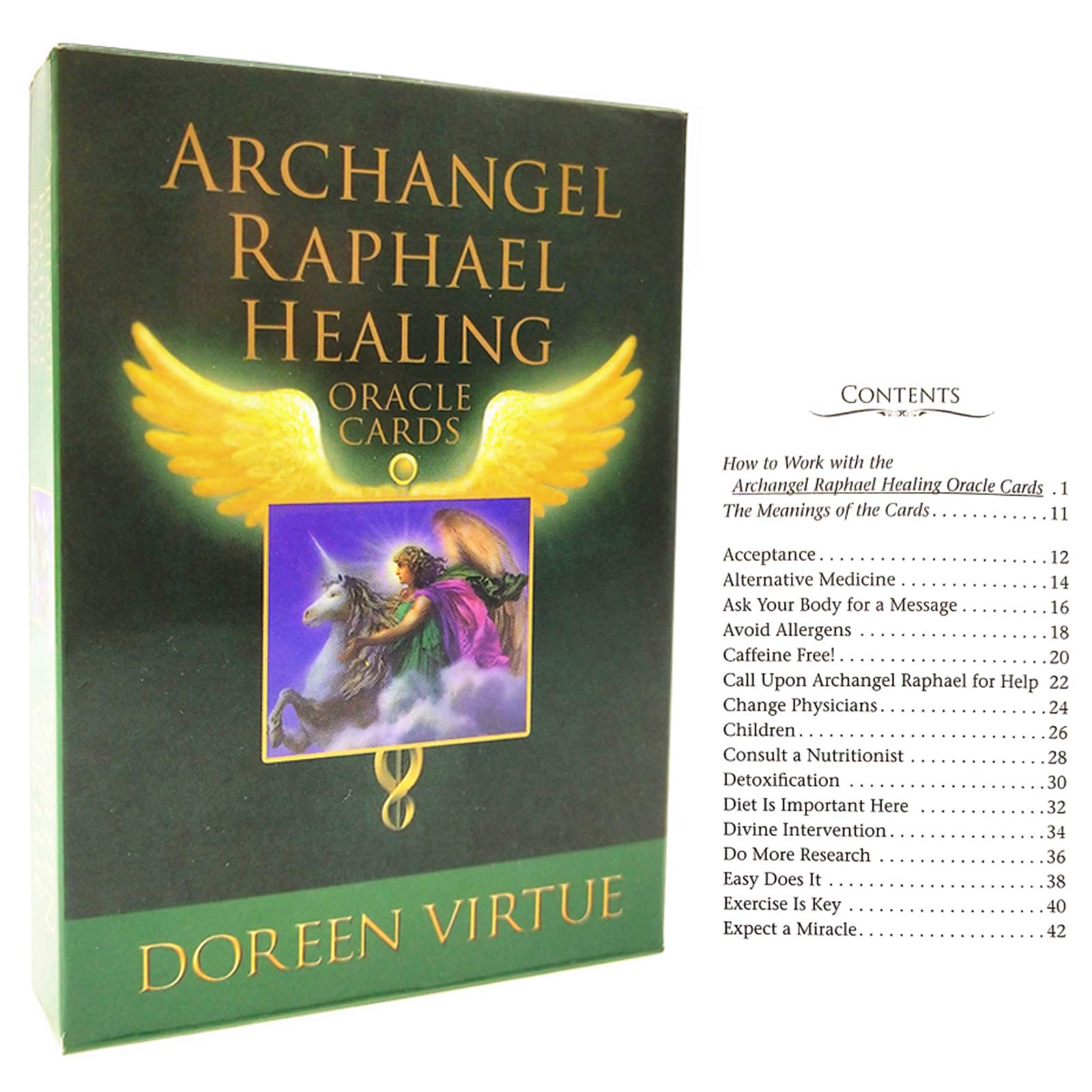 Buy Oracle Card,Archangel Raphael Healing Oracle Divination Cards ...