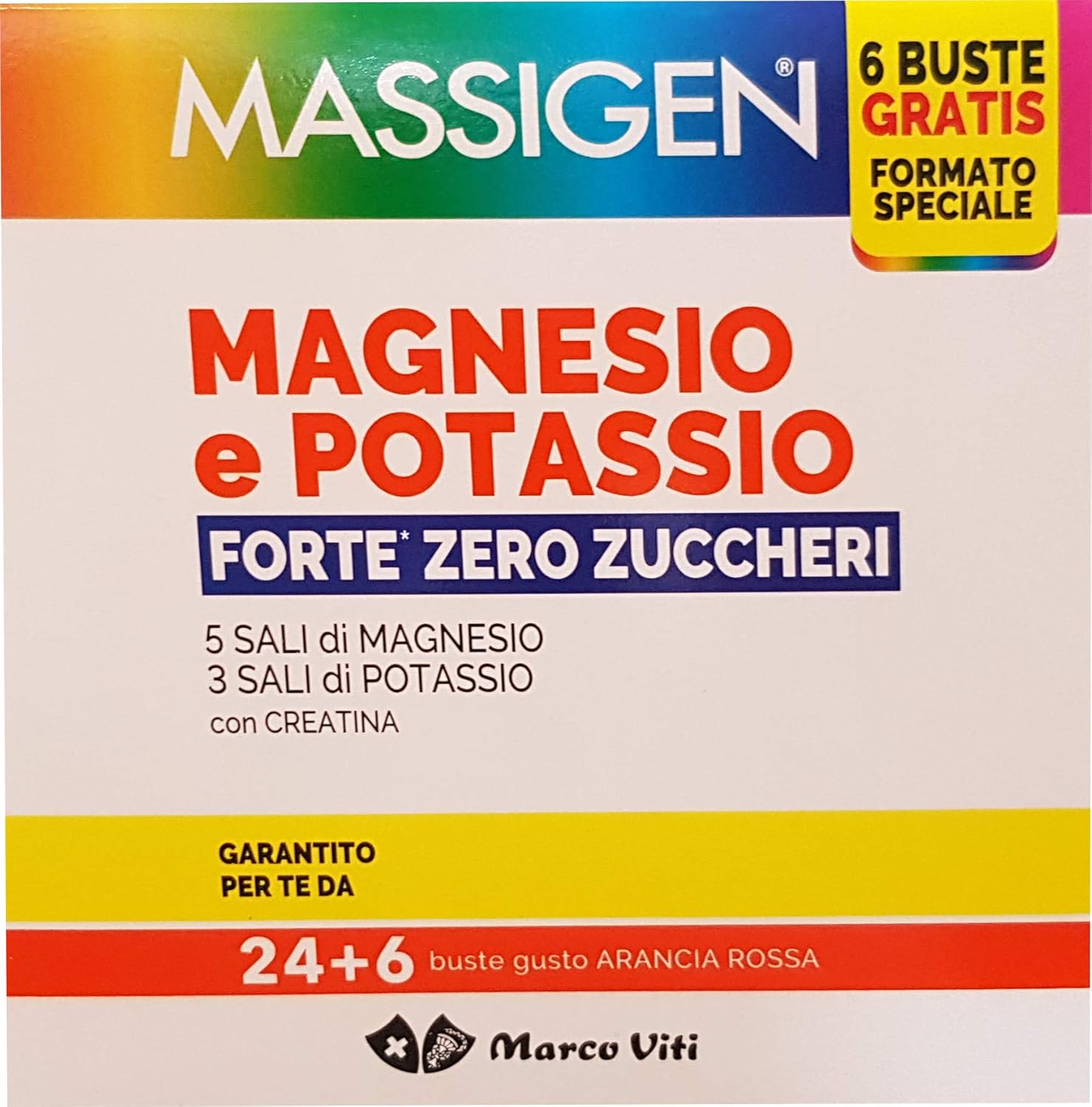 Massigen Magnesio Potassio Forte Senza Zucchero 30 bustine: Amazon.it ...