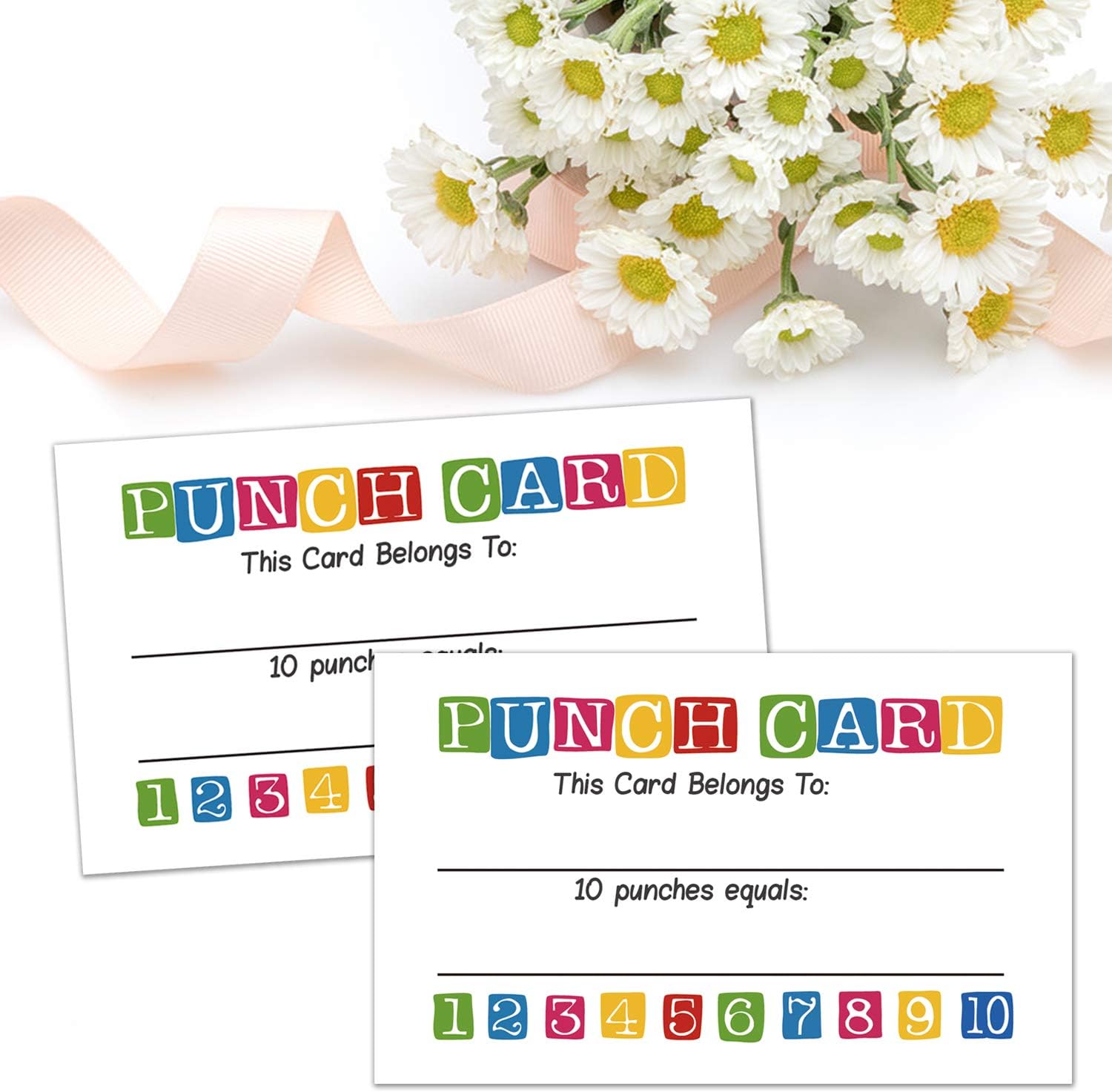 Teaching Materials Teacher Supplies for Classroom 50 Punch Cards ...