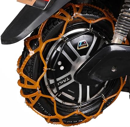 Snow Chains for Motor Scooters / Mopeds Tire Chains for Tire Size 3.50 ...