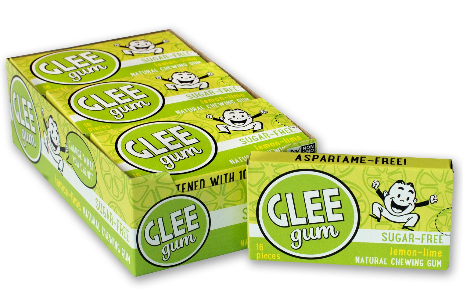 Amazon.com: Sugar Free Glee Gum Wild Watermelon, 16-Piece Boxes (Pack ...