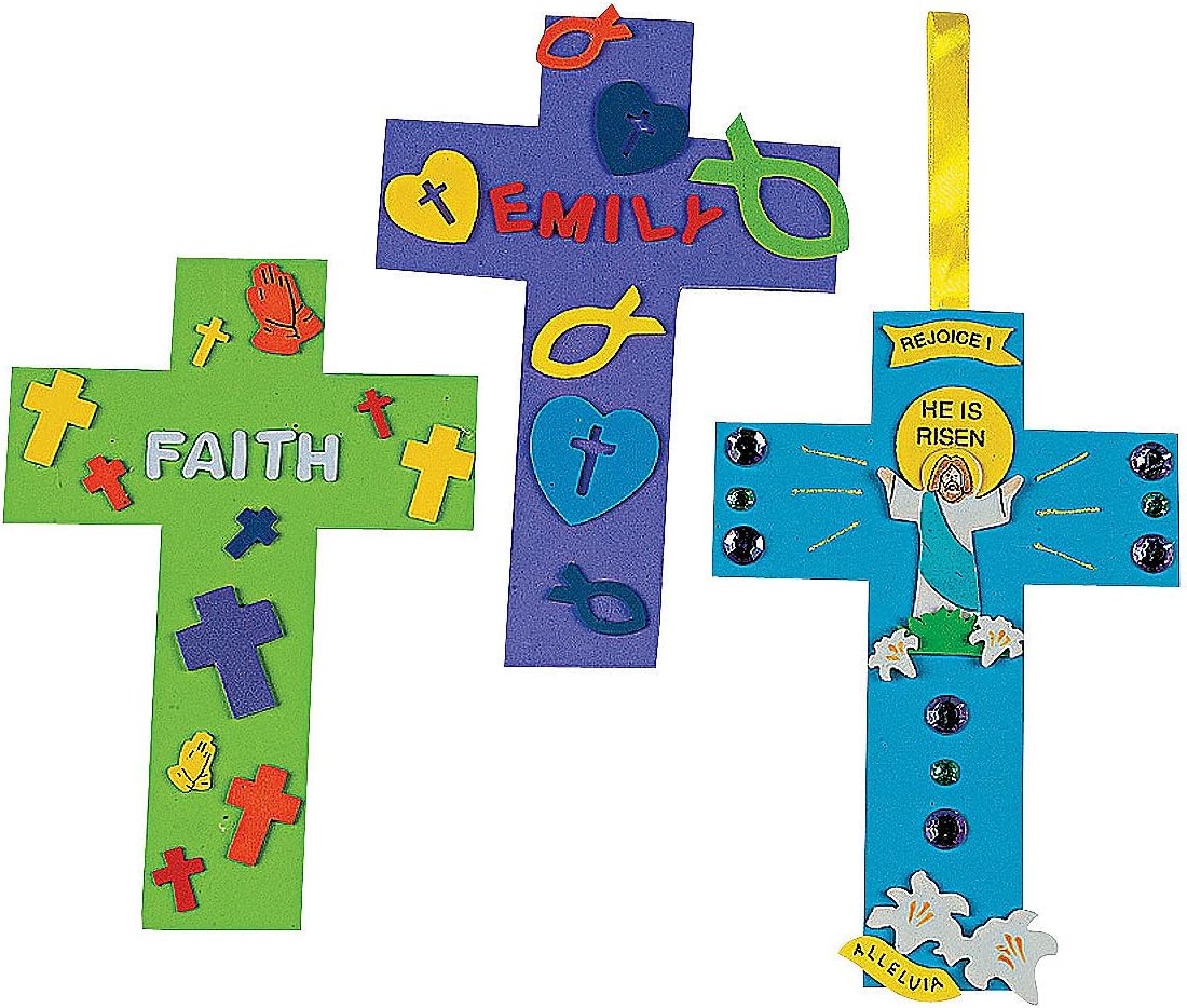 Amazon.com: Jumbo Foam Crosses - Crafts for Kids and Fun Home ...