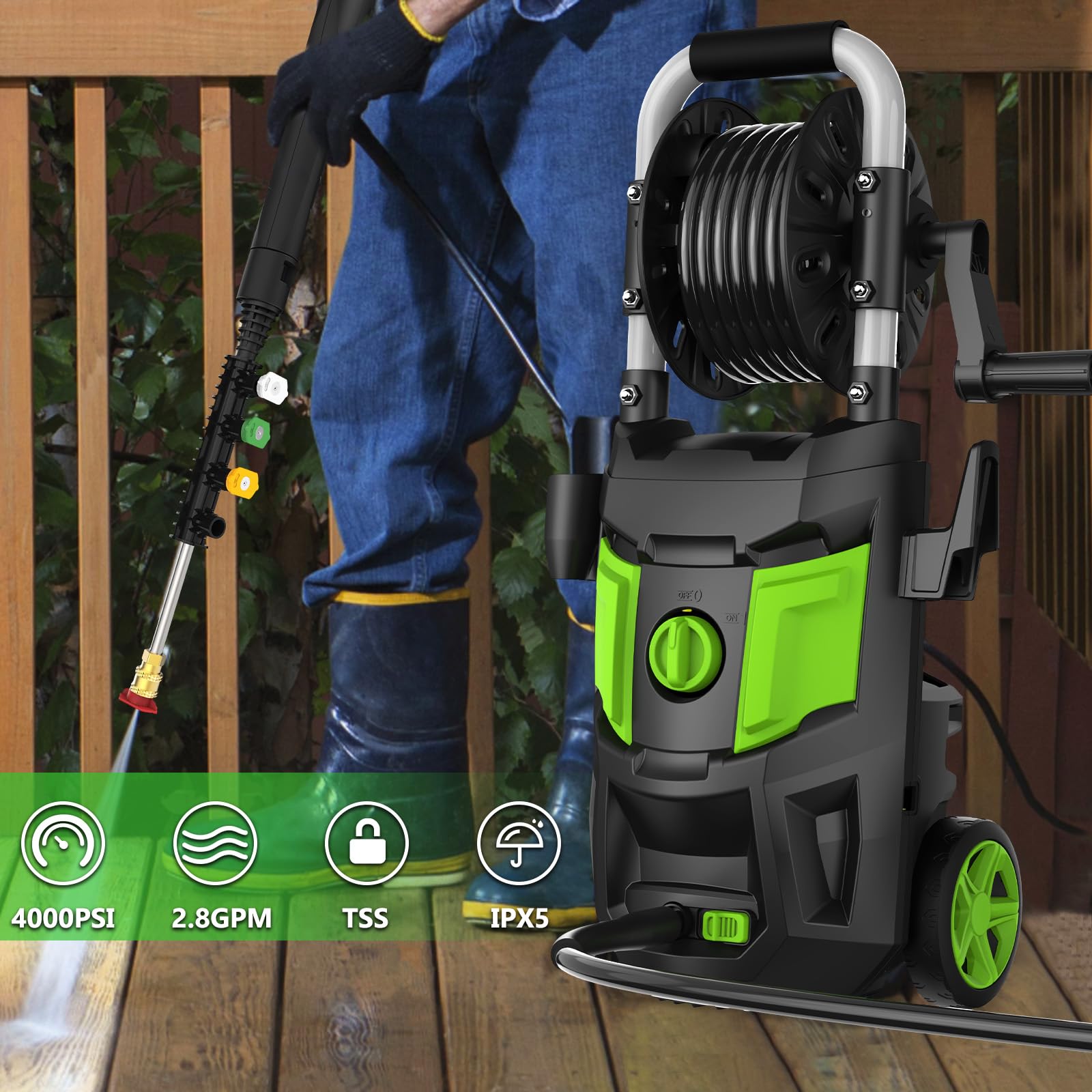 Mua DECOKTOOL Electric Pressure Washer - 4000 PSI 2.8 GPM Electric ...