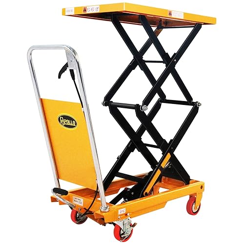 APOLLO Lift Table Cart Double Scissor Hydraulic Lift Table Cart 51 ...
