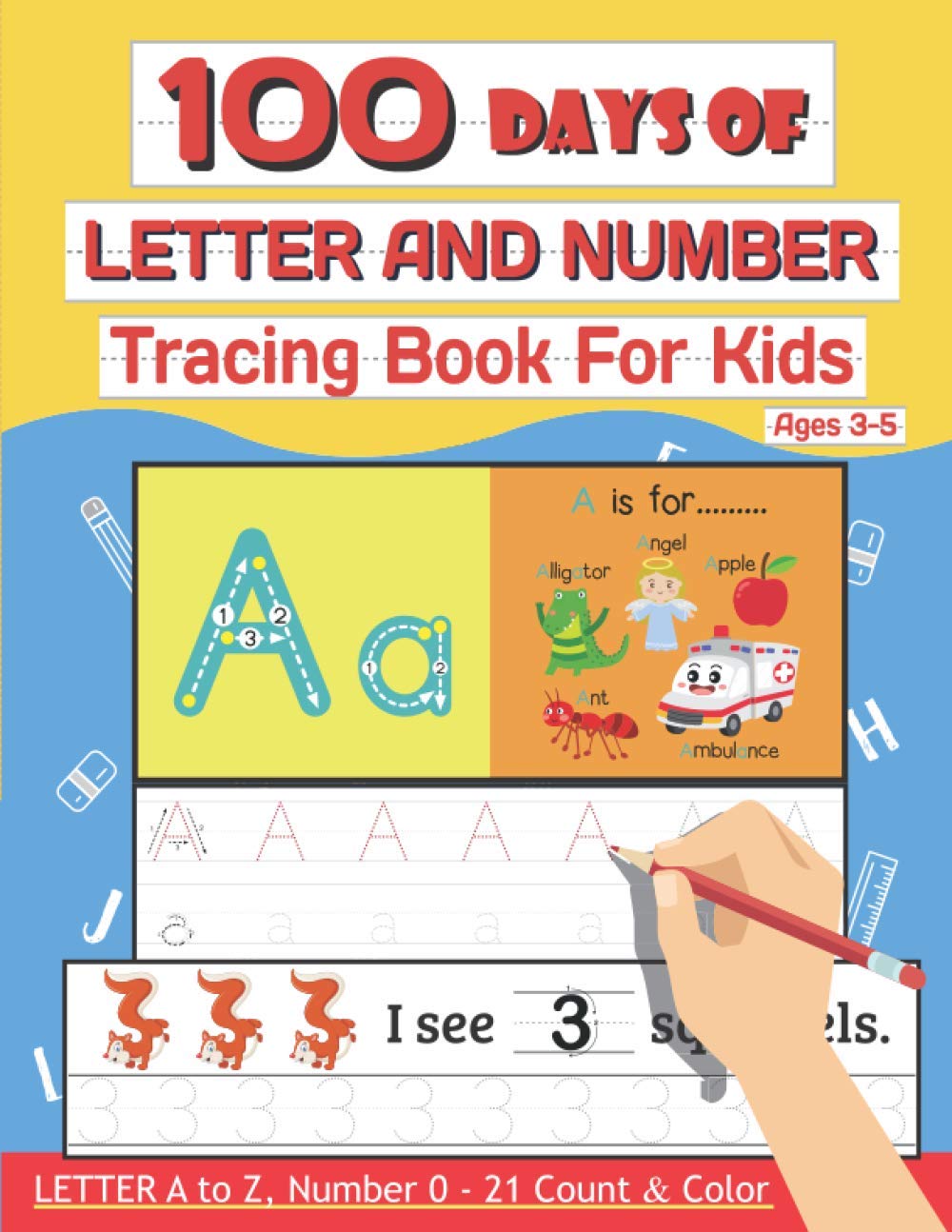 Mua 100 Days of Letter and Number Tracing Book For Kids Ages 3-5: 100 ...