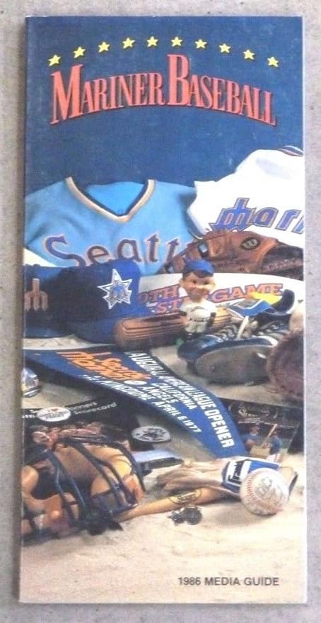 1986 SEATTLE MARINERS MEDIA GUIDE at Amazon's Sports Collectibles Store