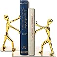 Amazon.com: Fasmov Heavy Duty Stainless Steel Man Bookends Nonskid ...