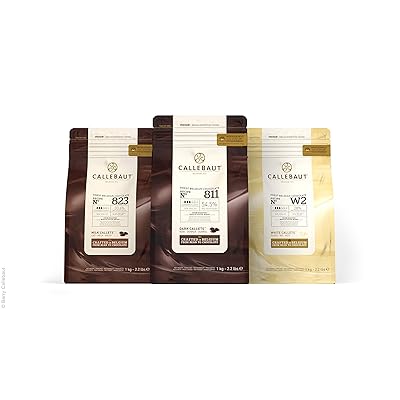 Buy Callebaut Belgian Chocolate Callets Bundle Milk, Dark and White 3 x ...