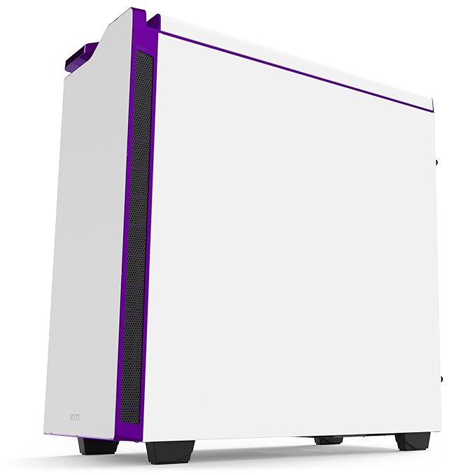Amazon.in: Buy NZXT H440 Matte White + Purple Mid Tower Case CA-H442W ...