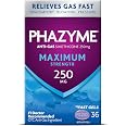 Amazon.com: Phazyme Maximum Strength Gas and Bloating Relief, 250 mg ...