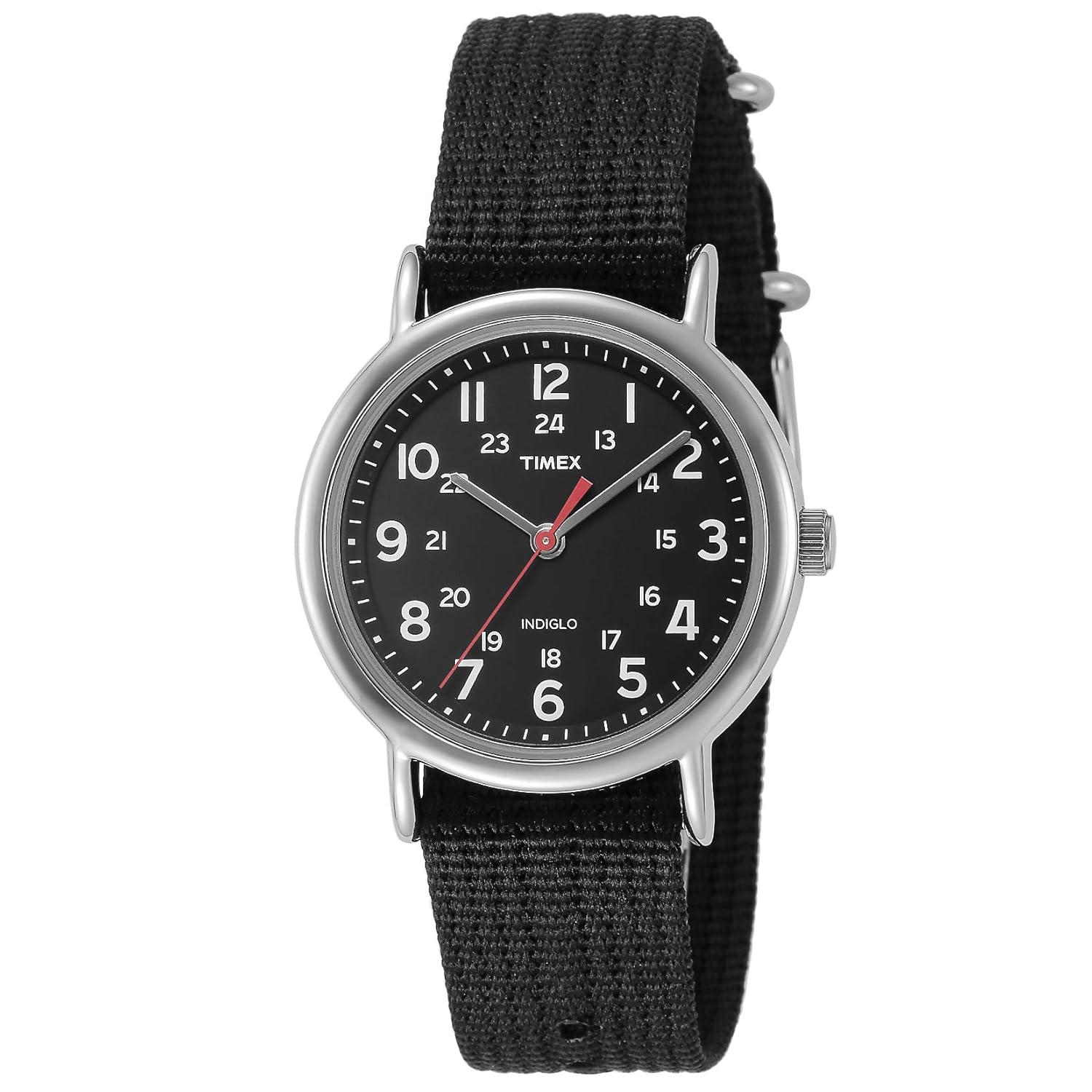 Buy Timex Weekender Indiglo Analog Black Dial Unisex Watch - T2N647 at ...