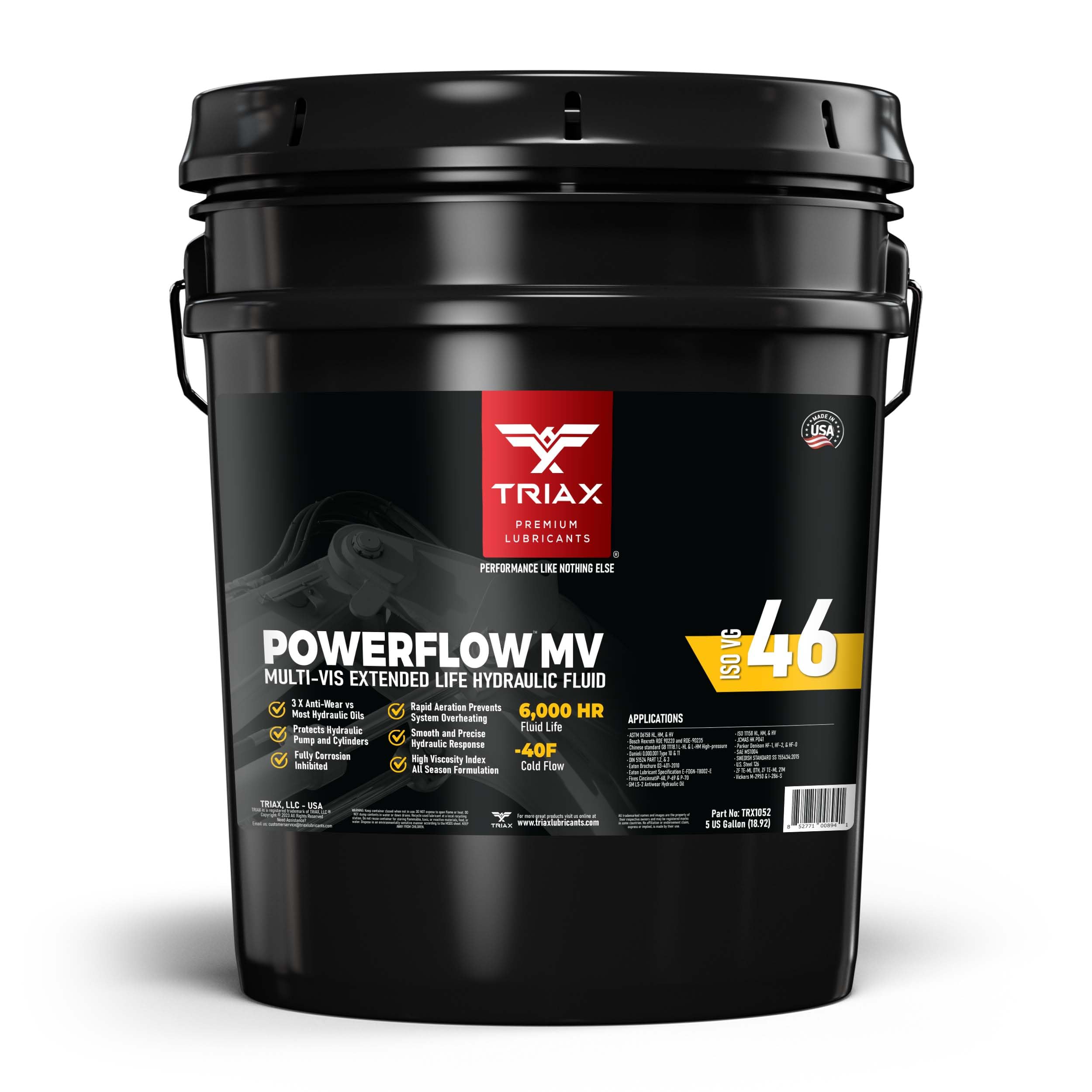 Mua TRIAX Powerflow MV 46 Premium HLP Hydraulic Oil, 6000 Hour Extended ...