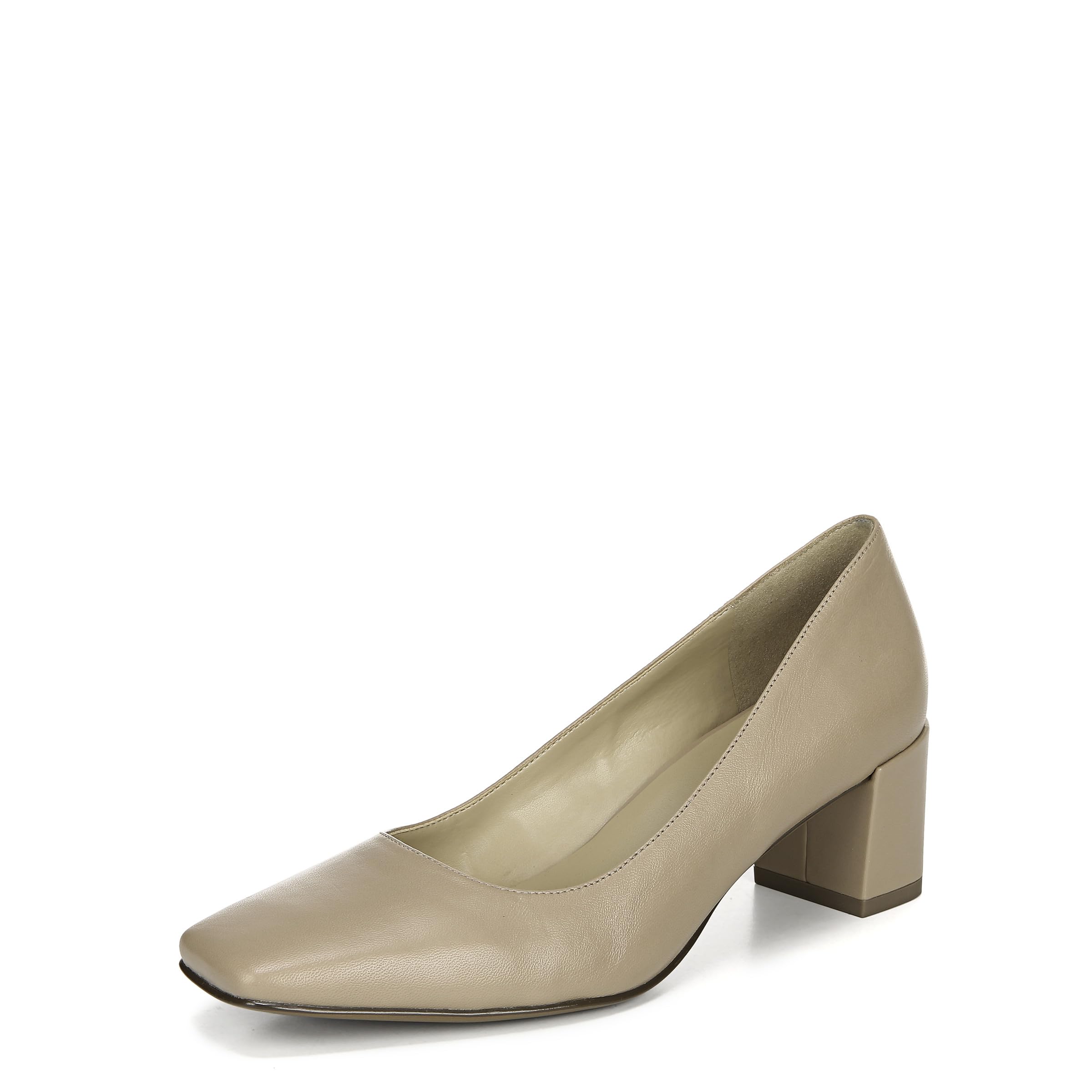 Naturalizer Womens Karina Low Block Heel Square Toe Pump,Gingersnap ...