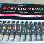 Amazon.com: Acrylic Paint Set By Color Technik, Professional Artist ...