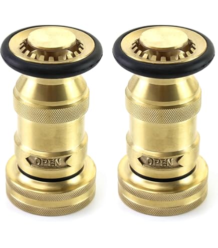 Fire Hose Nozzle 1.5" NH/NST , Brass Fire Equipment Spray Jet Fog Fire ...