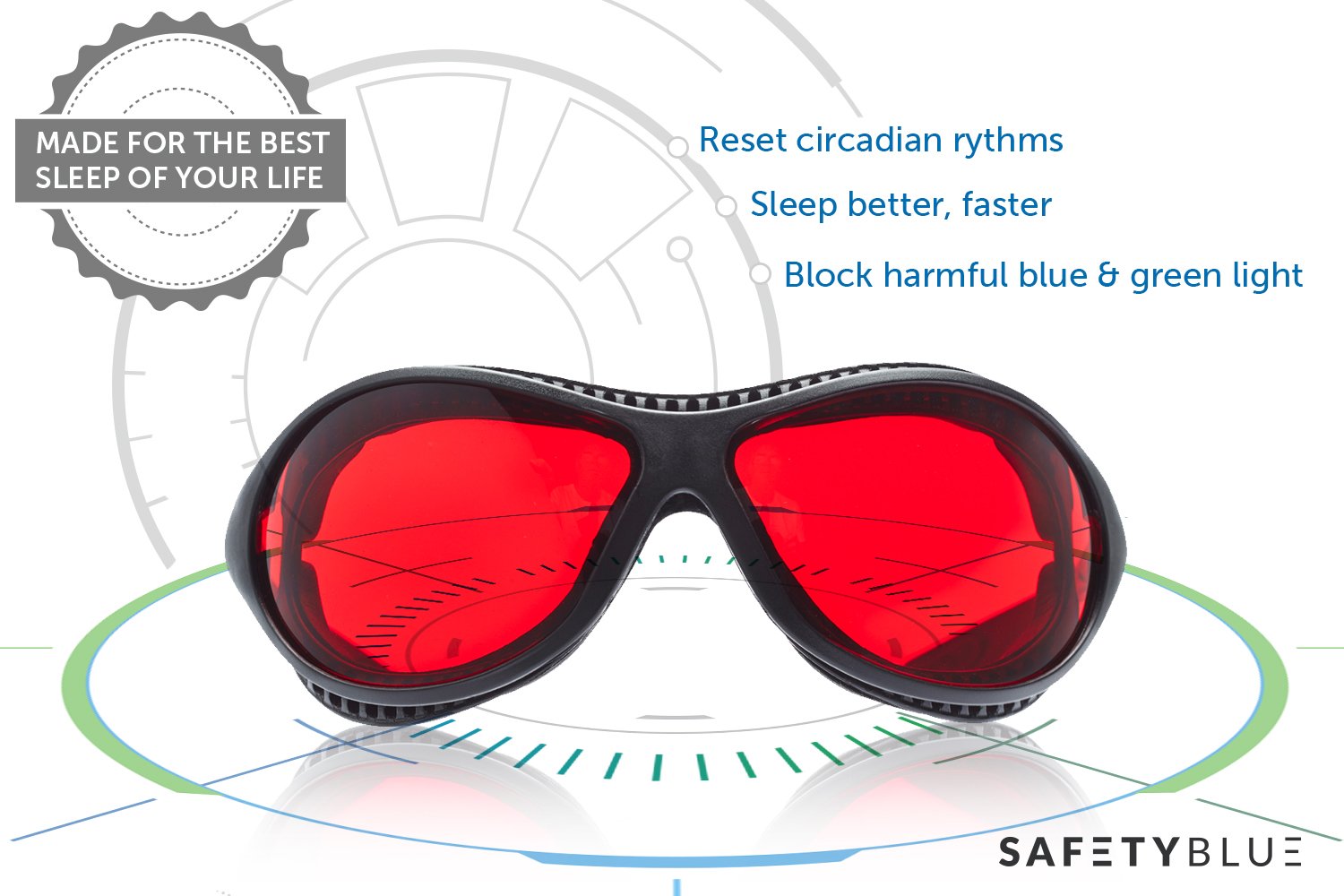 Amazon.com: Sleep Savior™ Red Night Glasses – Blocks More Disruptive ...