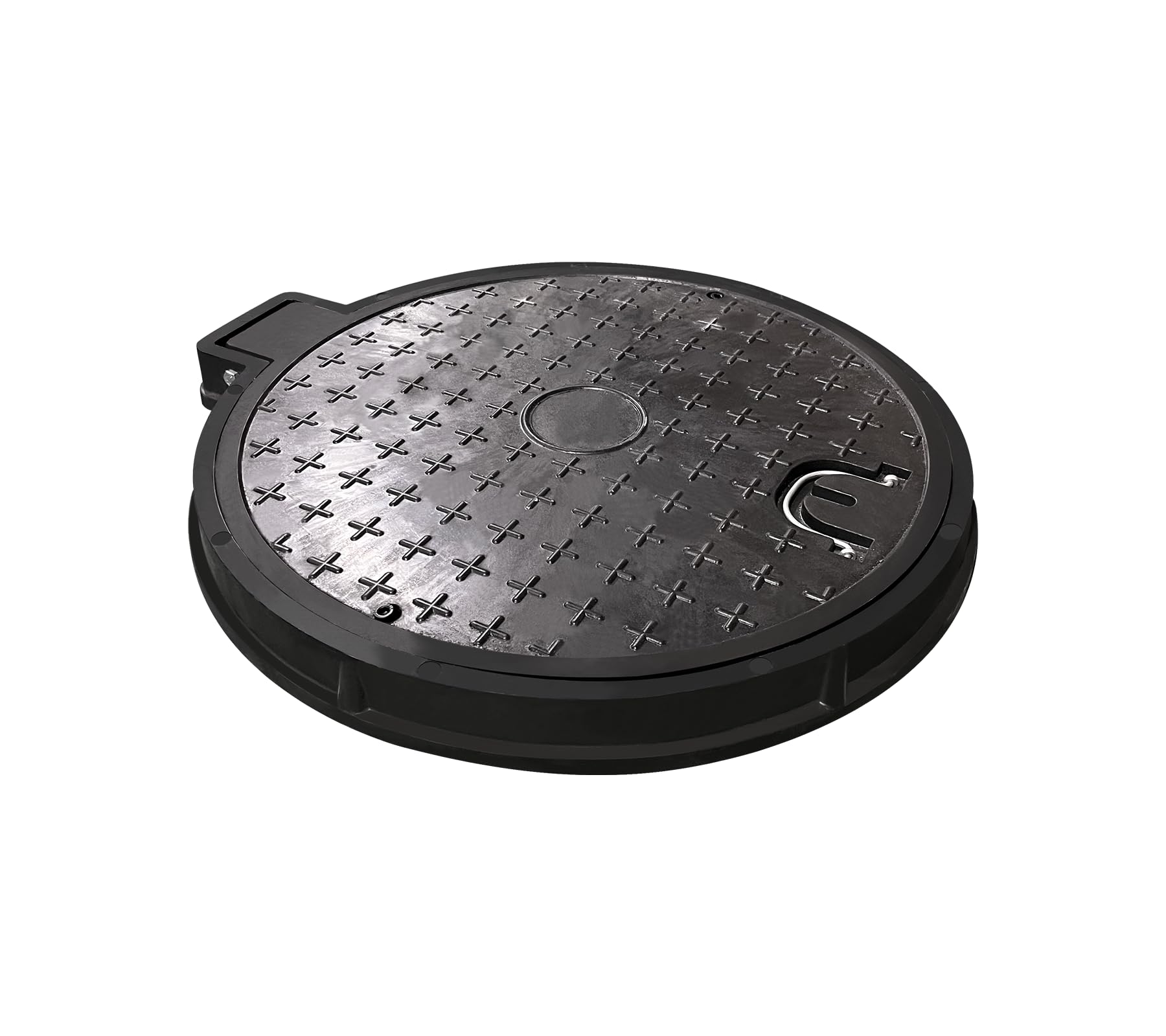Natotela FRP 26in Manhole Cover with Bolted Down Base,Overall Frame ...