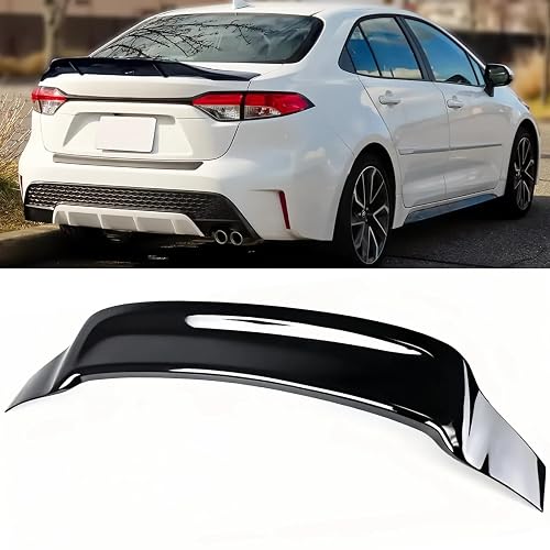 sosega Rear Trunk Wing Spoiler Glossy Black Compatible with Toyota ...