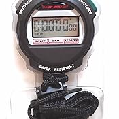 Amazon.co.jp： [クレファー]CREPHA デジタルストップウォッチ 3気圧防水 カウントダウン計測 ブラック TEV-4013-BK: 腕時計