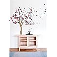 Amazon.com: Japanese Cherry Blossom Tree and Birds Wall Decal Sticker ...
