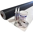Amazon.com: PVC RV Rubber Roof Kit 45 mil | 9'6'' Wide x 10'-40' Long RV (Camper) Roof Repair ...