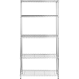 Amazon.com: Amazon Basics 5-Shelf Adjustable, Heavy Duty Storage ...