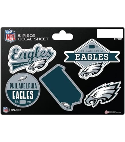 Eagles Stickers For Car 100-Pack Philadelphia Eagles Stickers - Die Cut Vinyl Decals For Cars ...