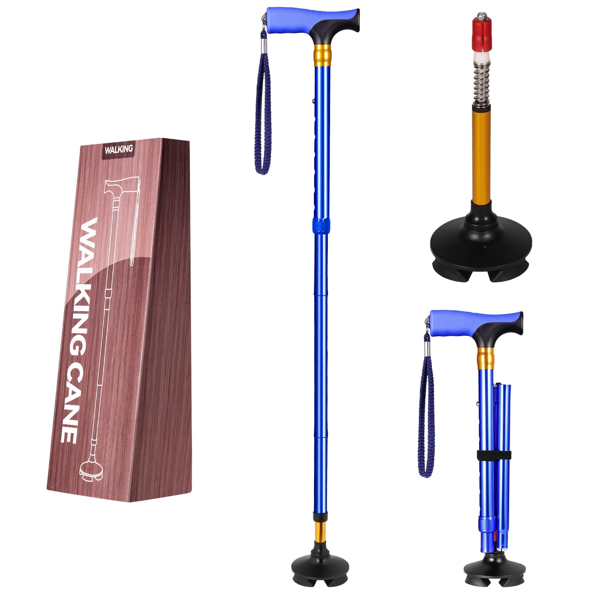 LIXIANG Walking Canes for Women for Stability Seniors Balance Folding ...