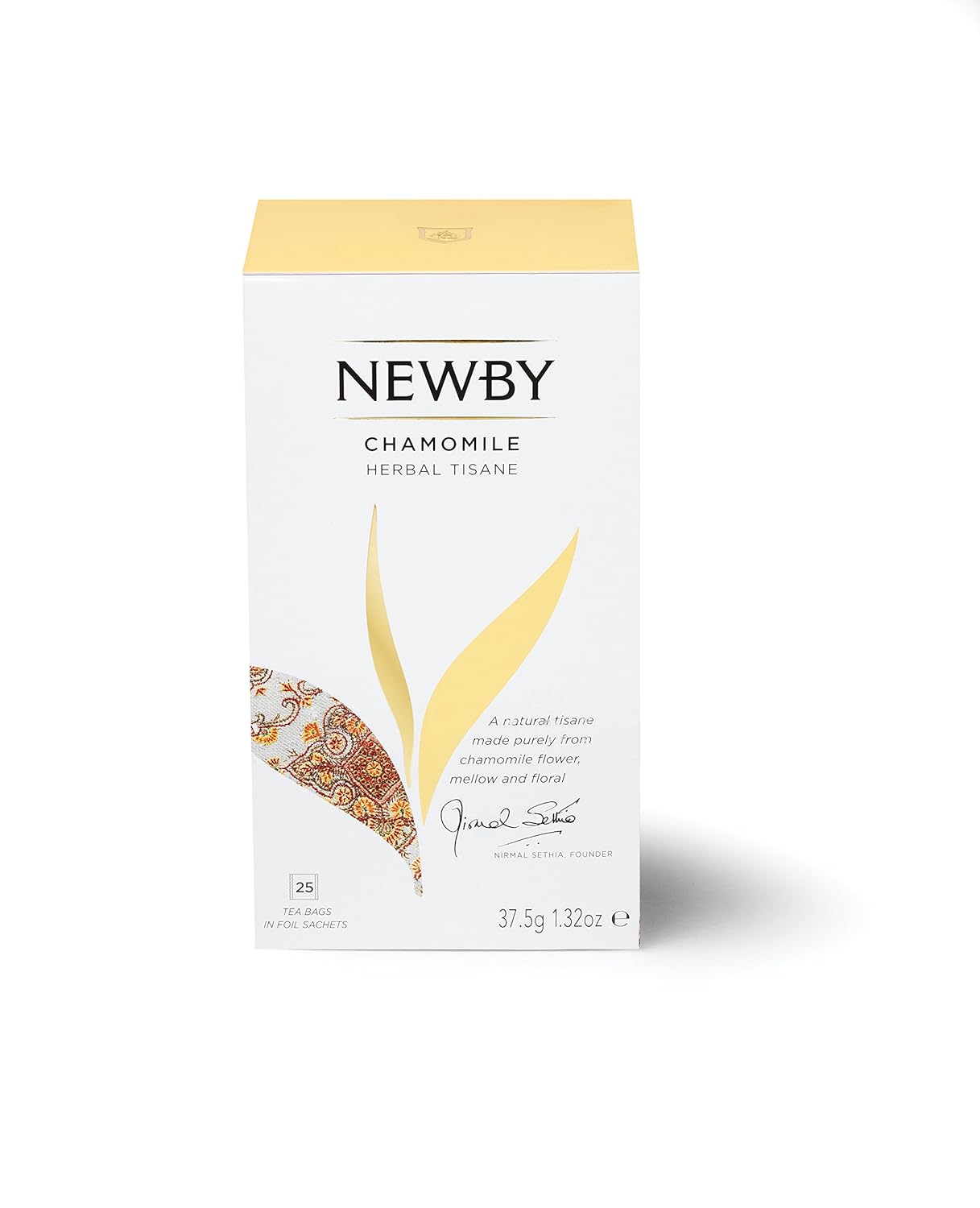 Newby Chamomile Herbal Tisane Tea, 25 Tea Bags, 37.5g: Amazon.in ...