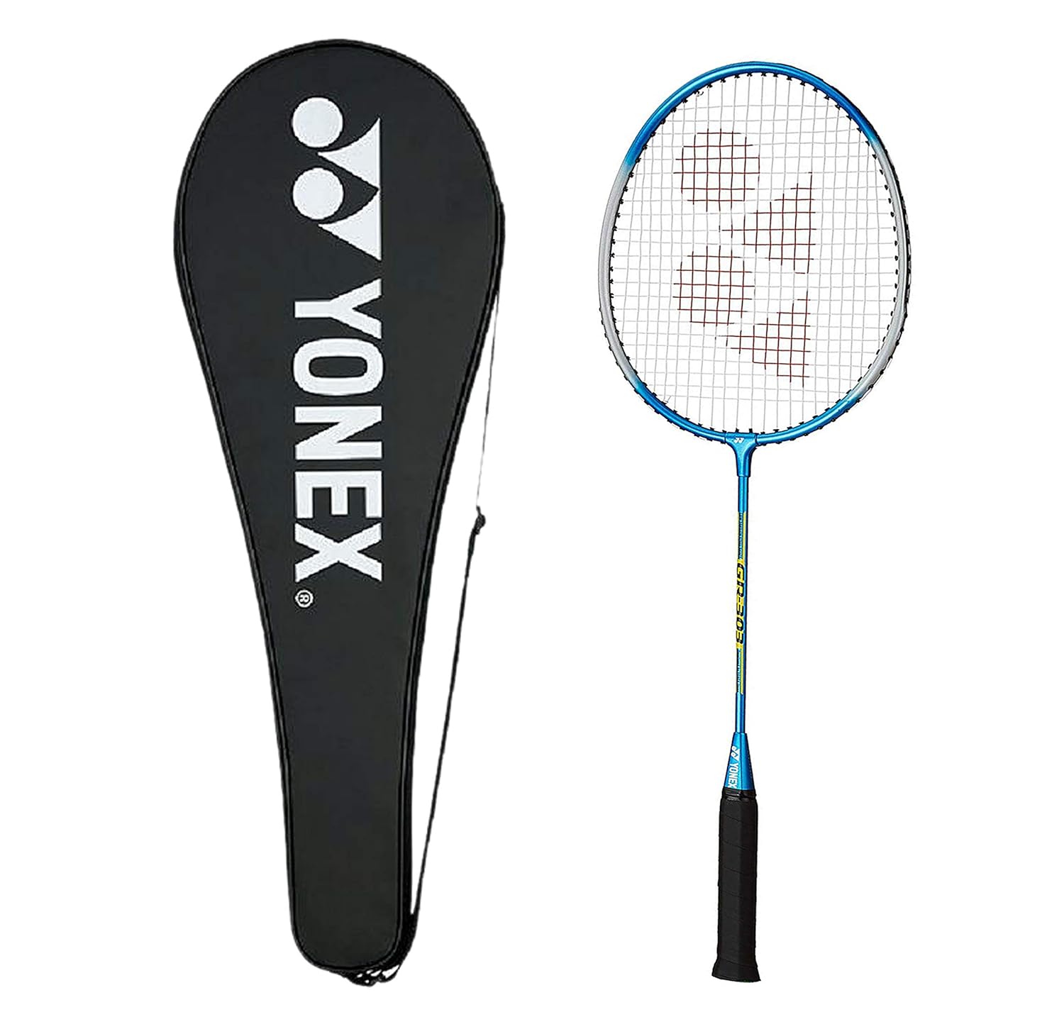 Buy YONEX GR 303 Strung Badminton Racquet (Blue, G3, 95-99.9 Grams ...