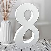 Amazon.com: AOCEAN 4 Inch White Wood Numbers Unfinished Wood Numbers ...