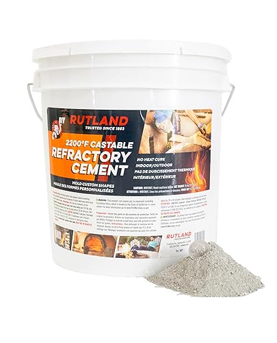 Rutland Castable Refractory Cement 25 Pound - High Temperature ...