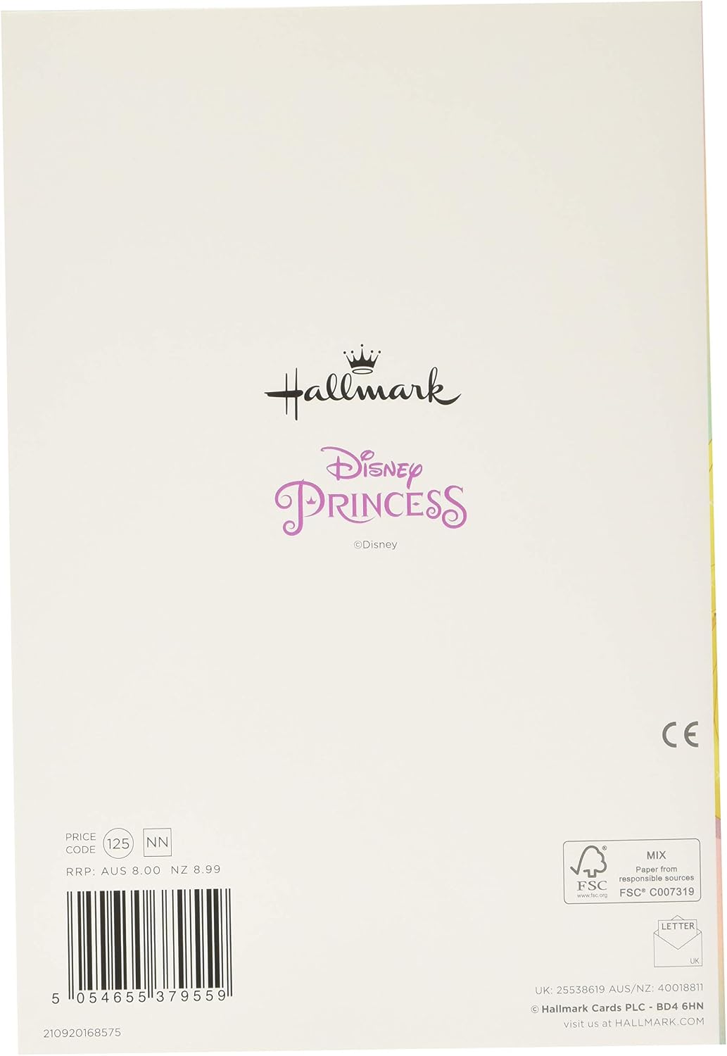 General Kids’ Birthday Card from Hallmark – Disney Princess Journal ...