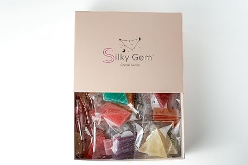 SILKY GEM - Mystery Box, Edible Crystal Candy, 26-28 Clusters, Multi ...