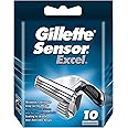 Amazon.com: Gillette Sensor Refill Razor Blade Cartridges - 10 Pack ...