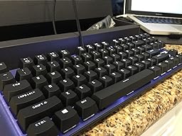 Amazon.com: Rantopad MXX Mechanical Gaming Keyboard - 87 Keys,White ...