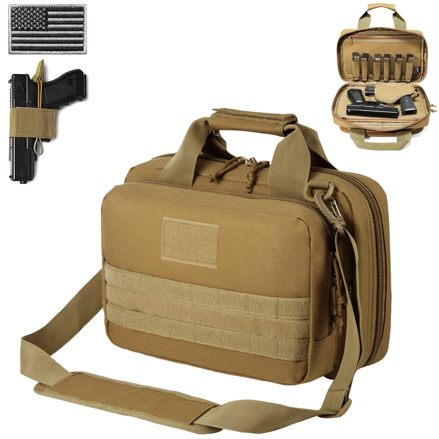 Dbtac Range Bag XS | Tactical 1~2 Pistol Bag Firearm Shooting Case with ...
