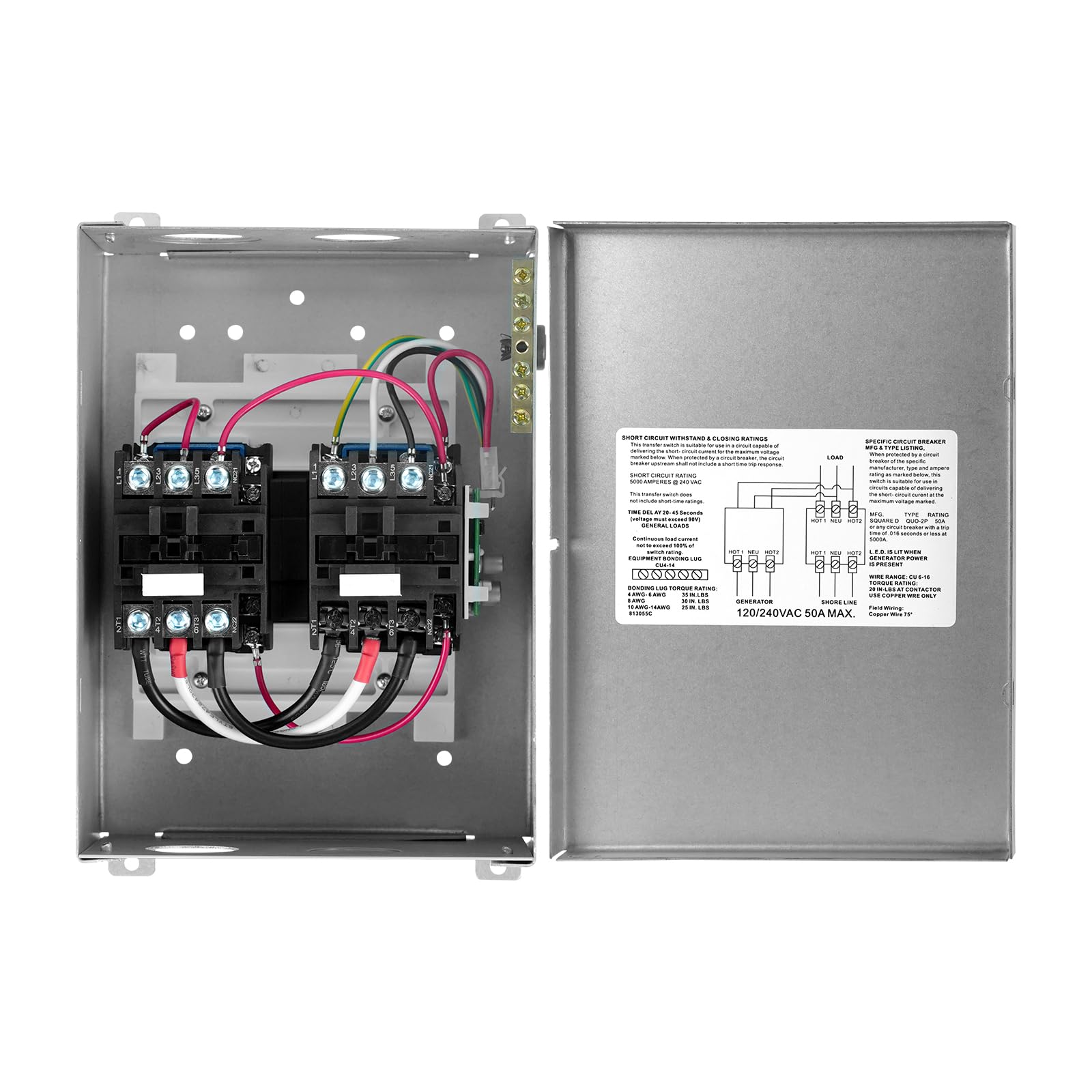 50 Amp RV Automatic Transfer Switch PD52V 5200 Series Automatic ...