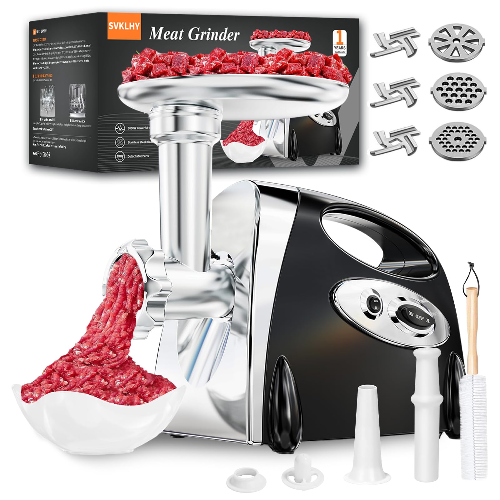 Electric Meat Grinder: [3000W Superior Motor] [Exquisite Box] Meat ...