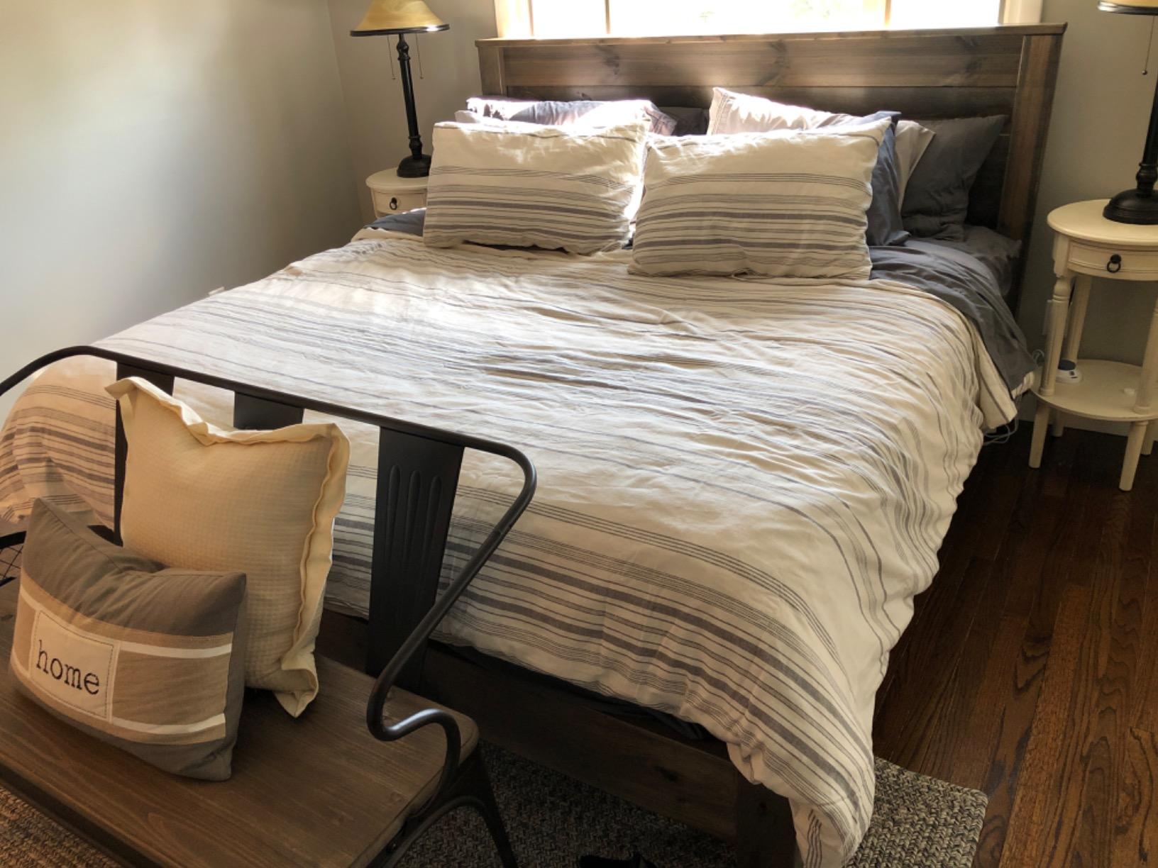 $64/mo - Finance MIDWEST FARMHOUSE Rustic Platform Bed w Headboard ...