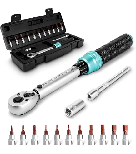 Park Tool Torque Wrench TAGVIT 1/4 Inch Drive Click Torque Wrench, 4-20 ...