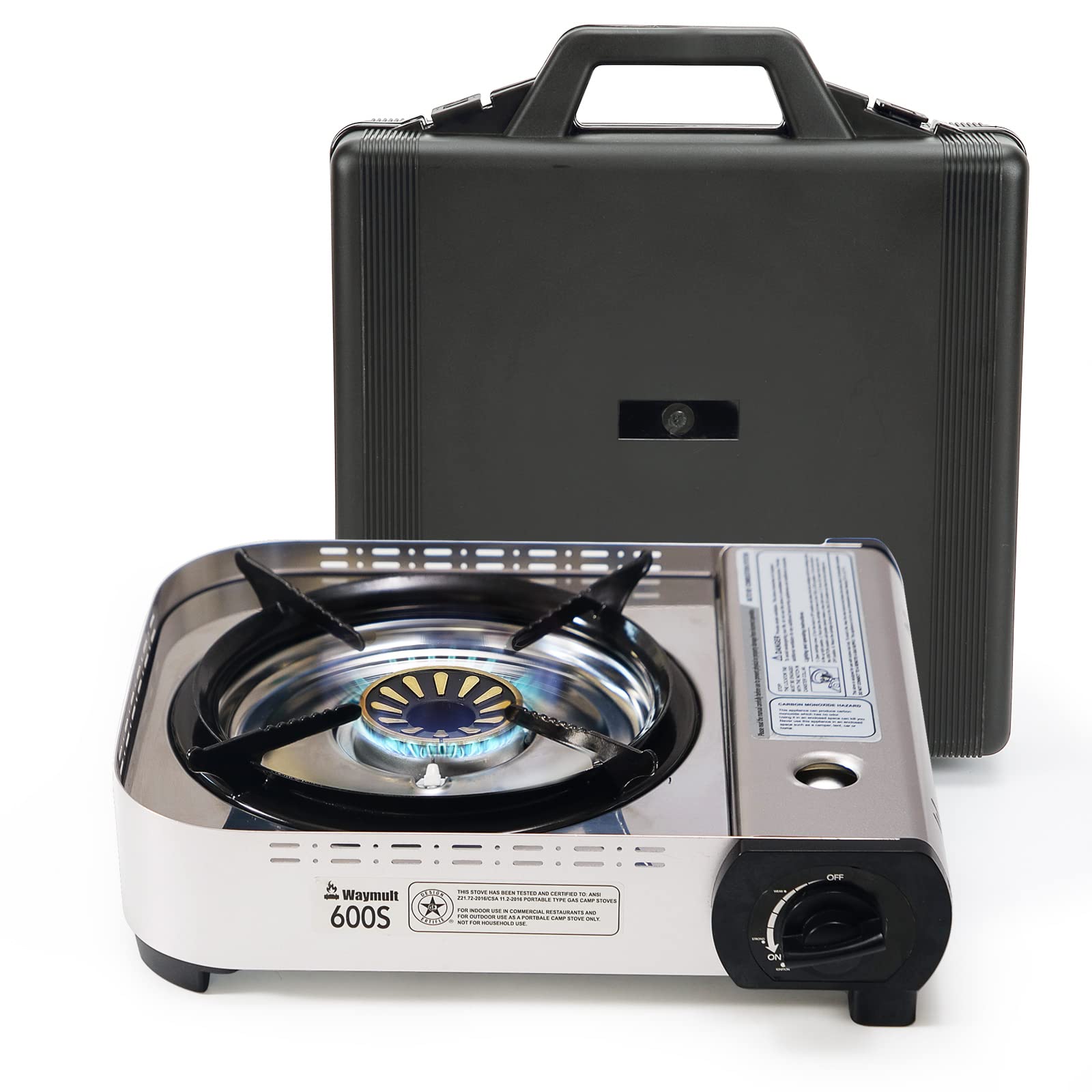 Portable Butane Stove 15000BTU Single Burner for Camping Cooking in ...