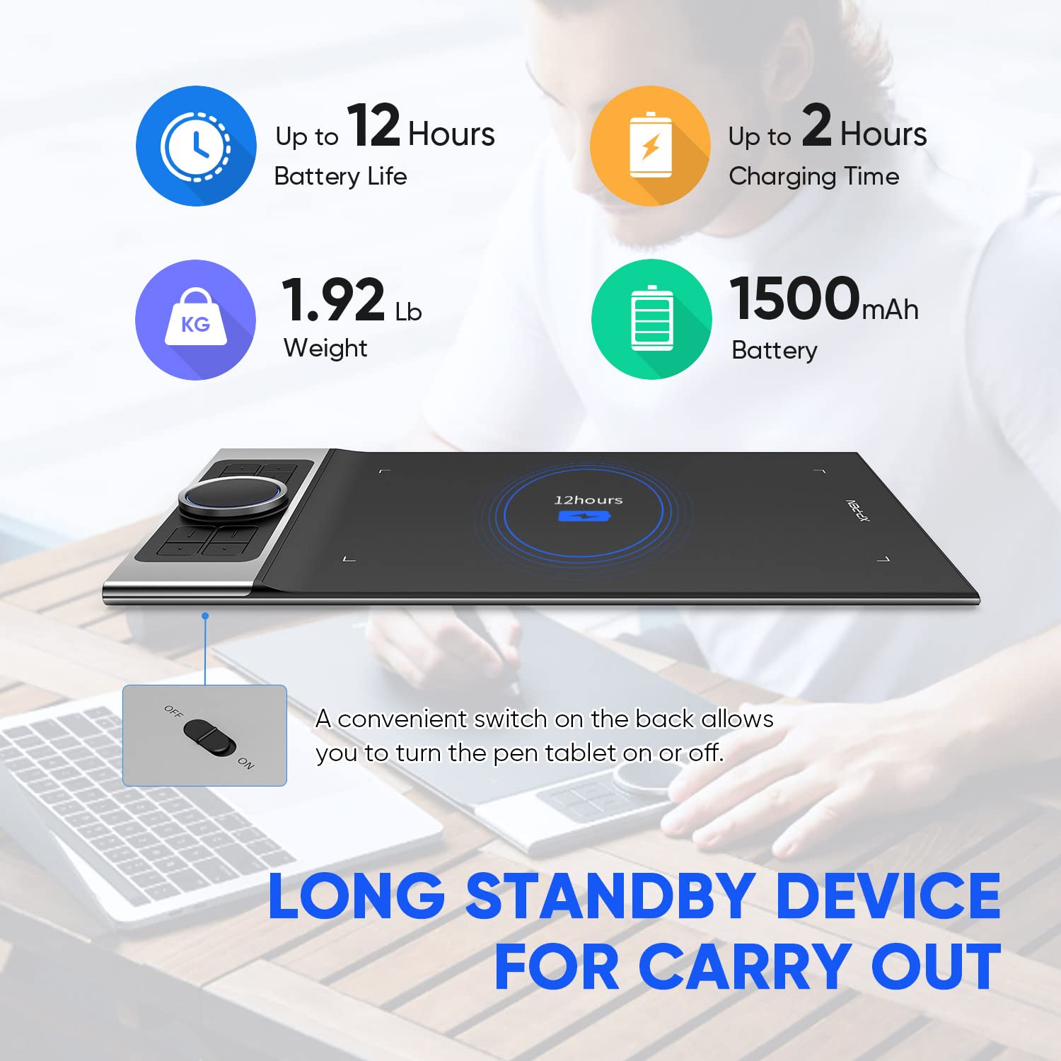 Mua XPPen Deco Pro MW Bluetooth Graphics Tablet 11×6 Inches Wireless ...