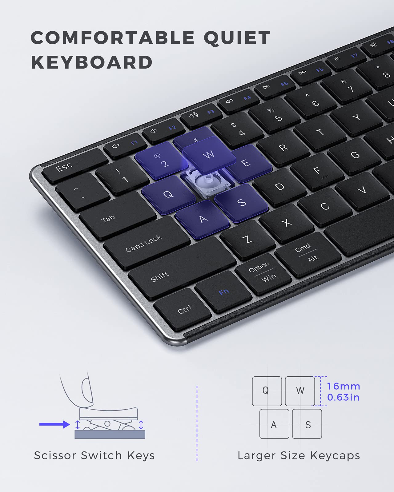 Mua seenda Multi Device Bluetooth Keyboard for Windows & Mac OS, Ultra ...