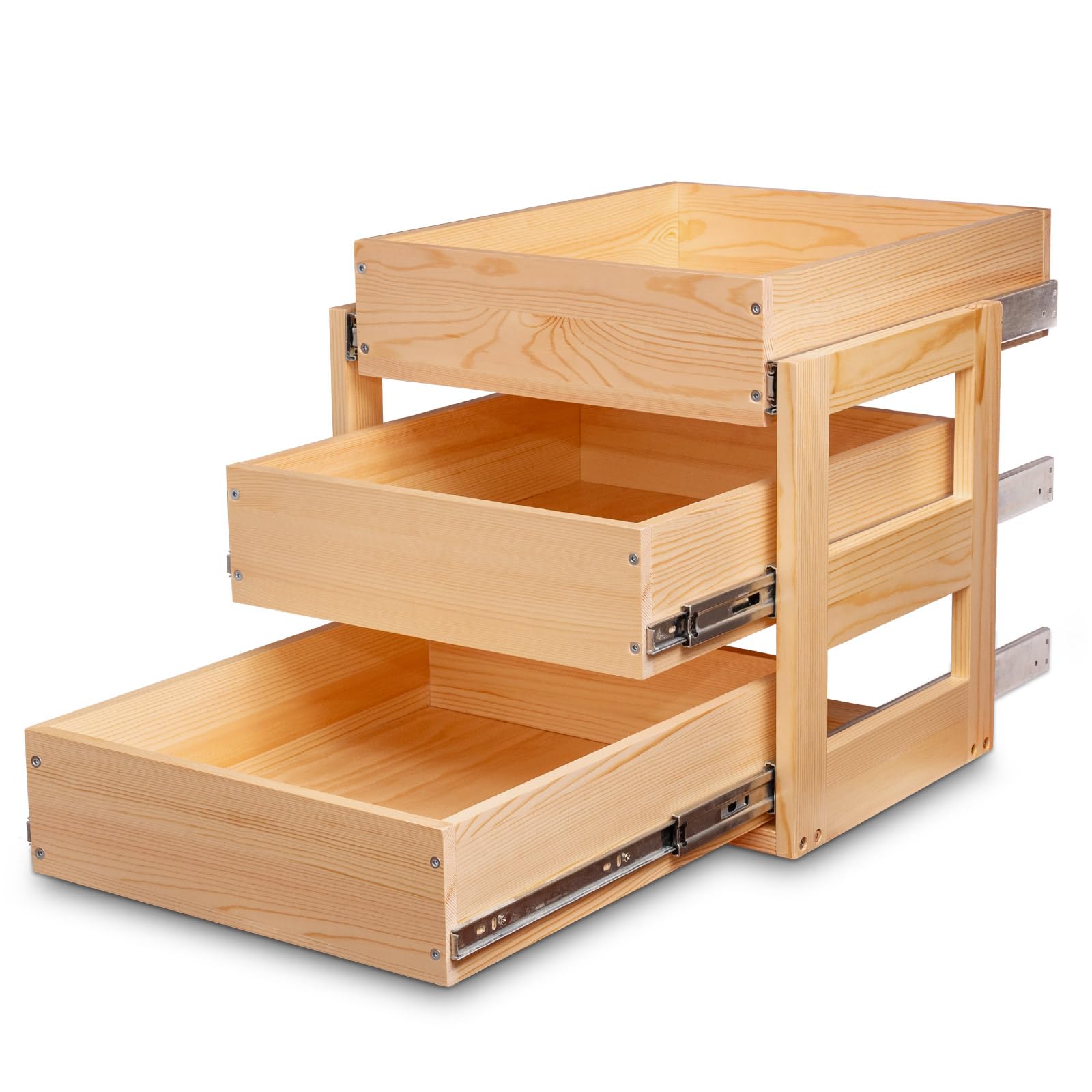 Mulush Pull Out Drawers For Cabinets, 20''W×21''D×19''H Soft Close ...