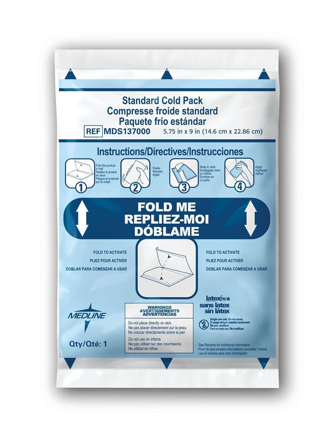 Amazon.com: Standard Instant Cold Packs (PACK, COLD, 6X9, NOVAPLUS ) 24 ...