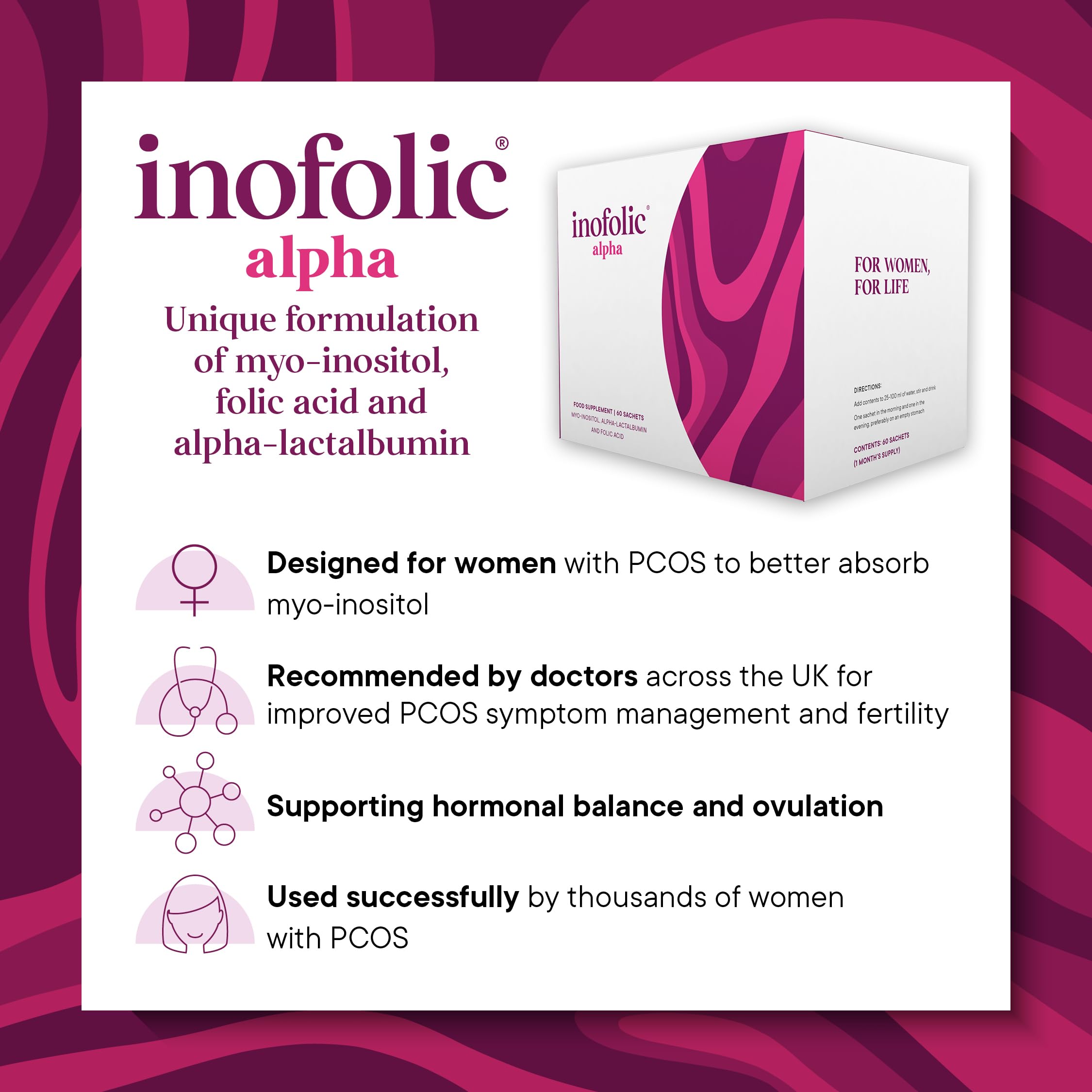 Mua Inofolic Alpha – 4000mg Myo-Inositol PCOS Supplement for Women ...