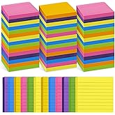 Amazon.com : Ctosree 6000 Sheets Lined Sticky Notes 3 x 3 Inch Memo ...