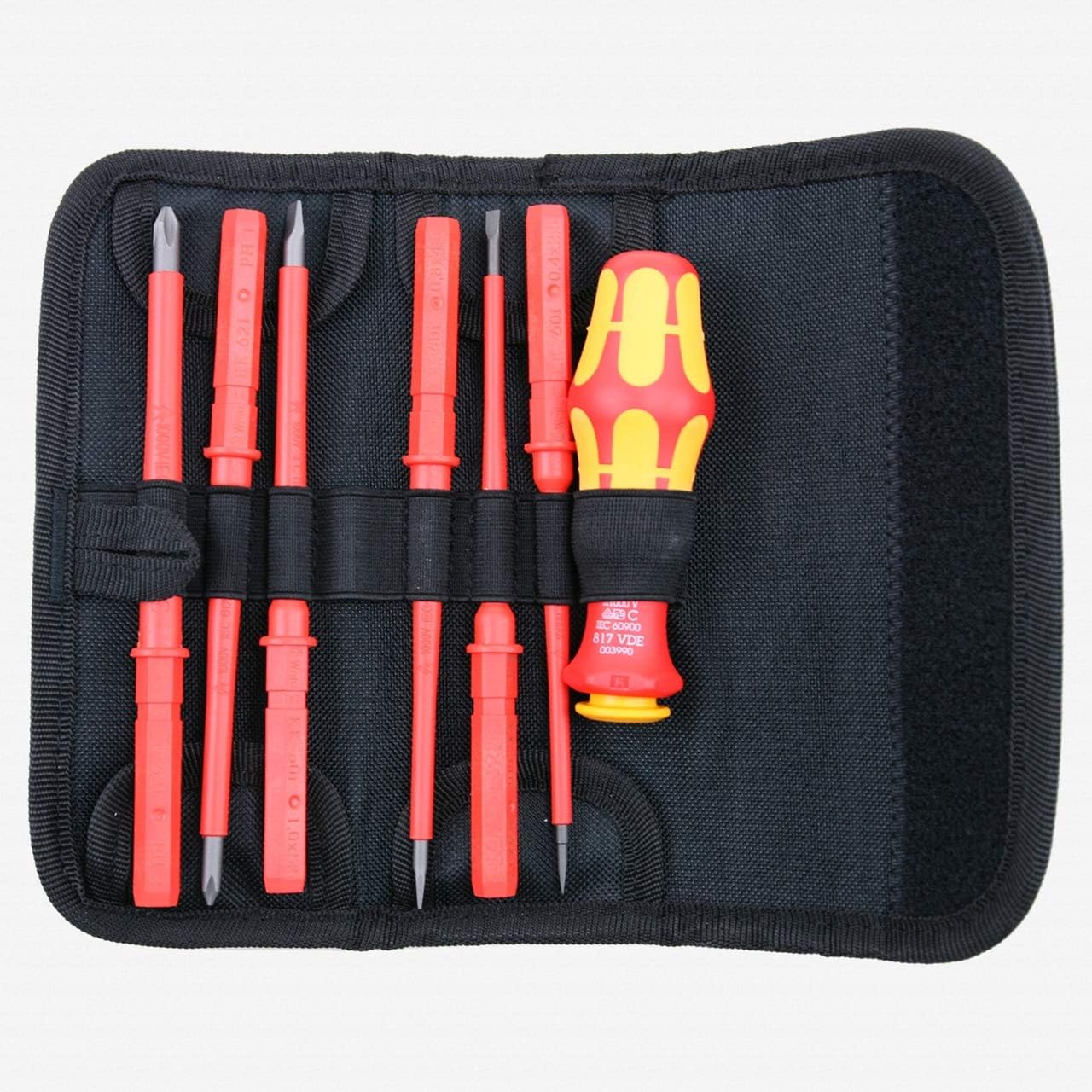 Wera Kraftform Kompakt VDE 60 i/65 i/7 Slotted/PoziDriv Insulated ...